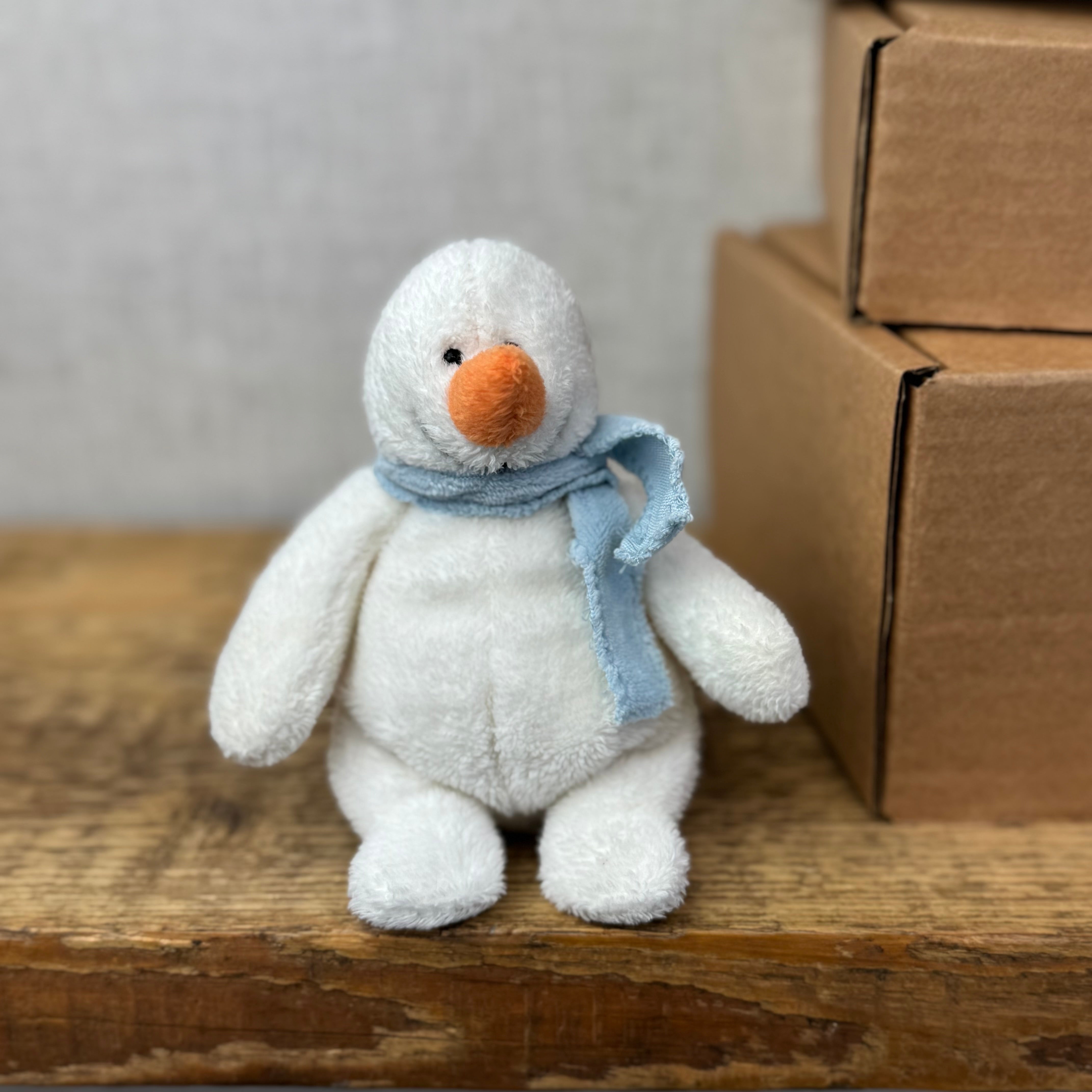 Secret Santa - John Lewis miniature snowman beanie soft toy – Preloved ...