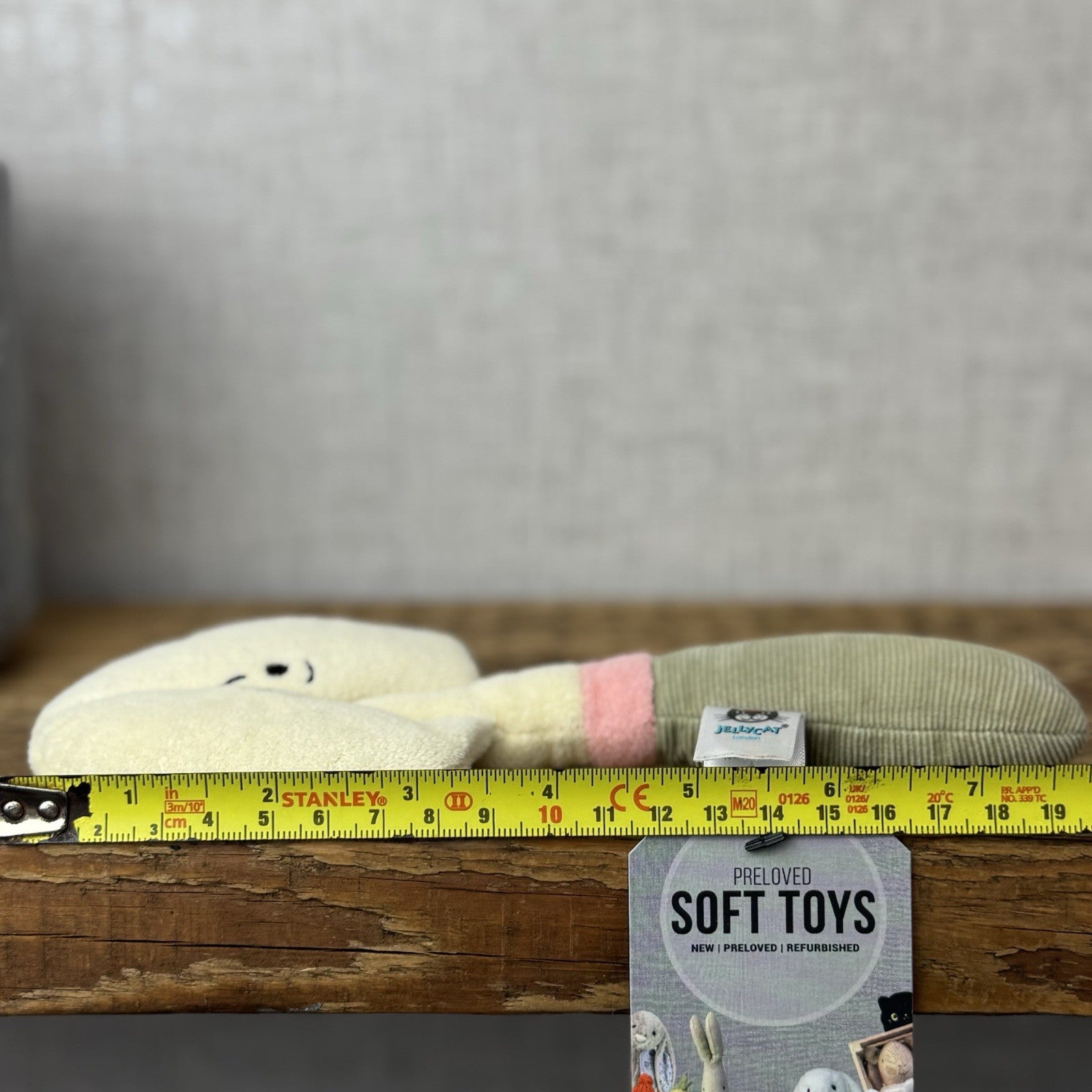 Jellycat Whimsy Garden Hand Trowel Soft Plush Rattle Collectible Toy R ...