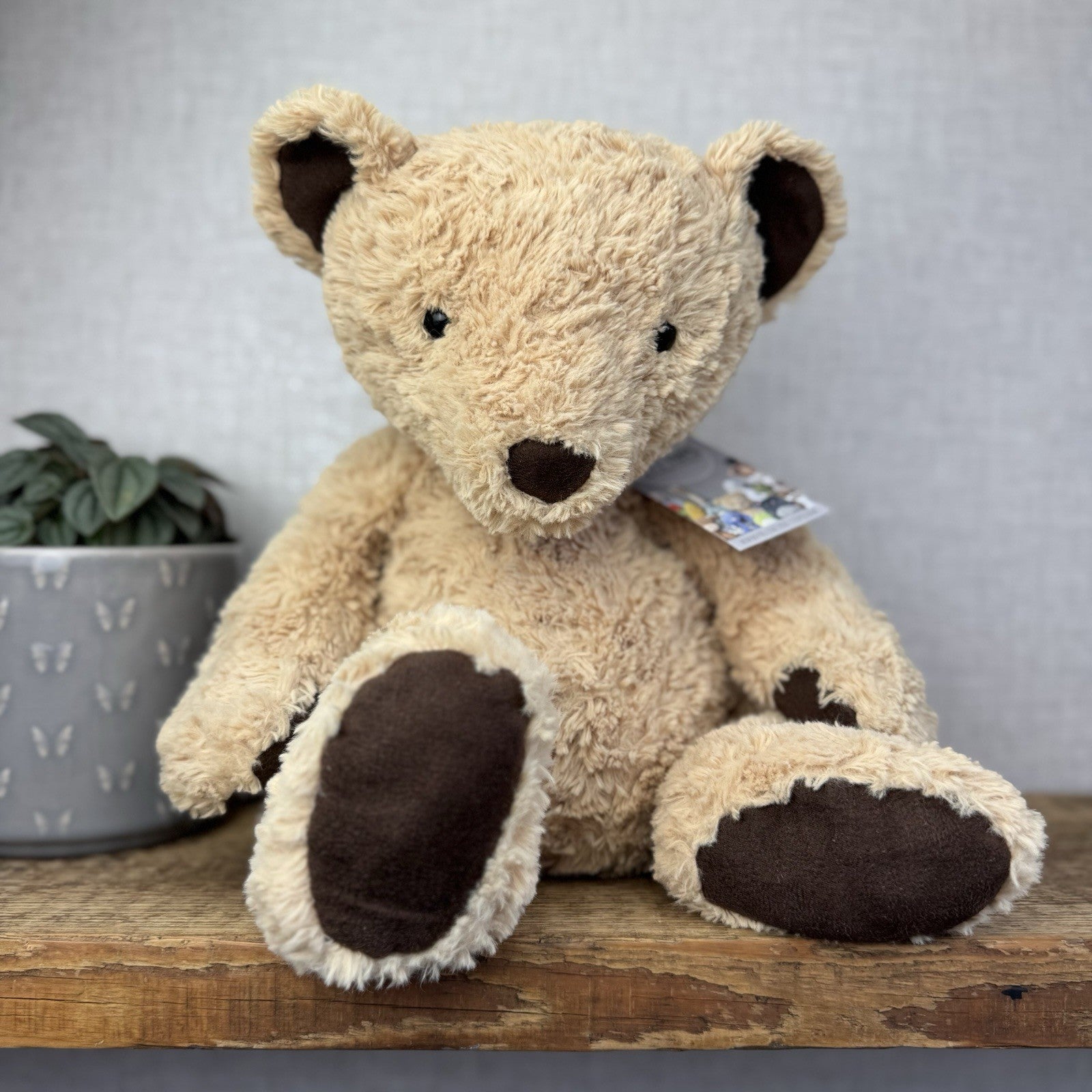 Jellycat Edward Bear Large - Big Light Brown Traditional Beige Bear Ra ...