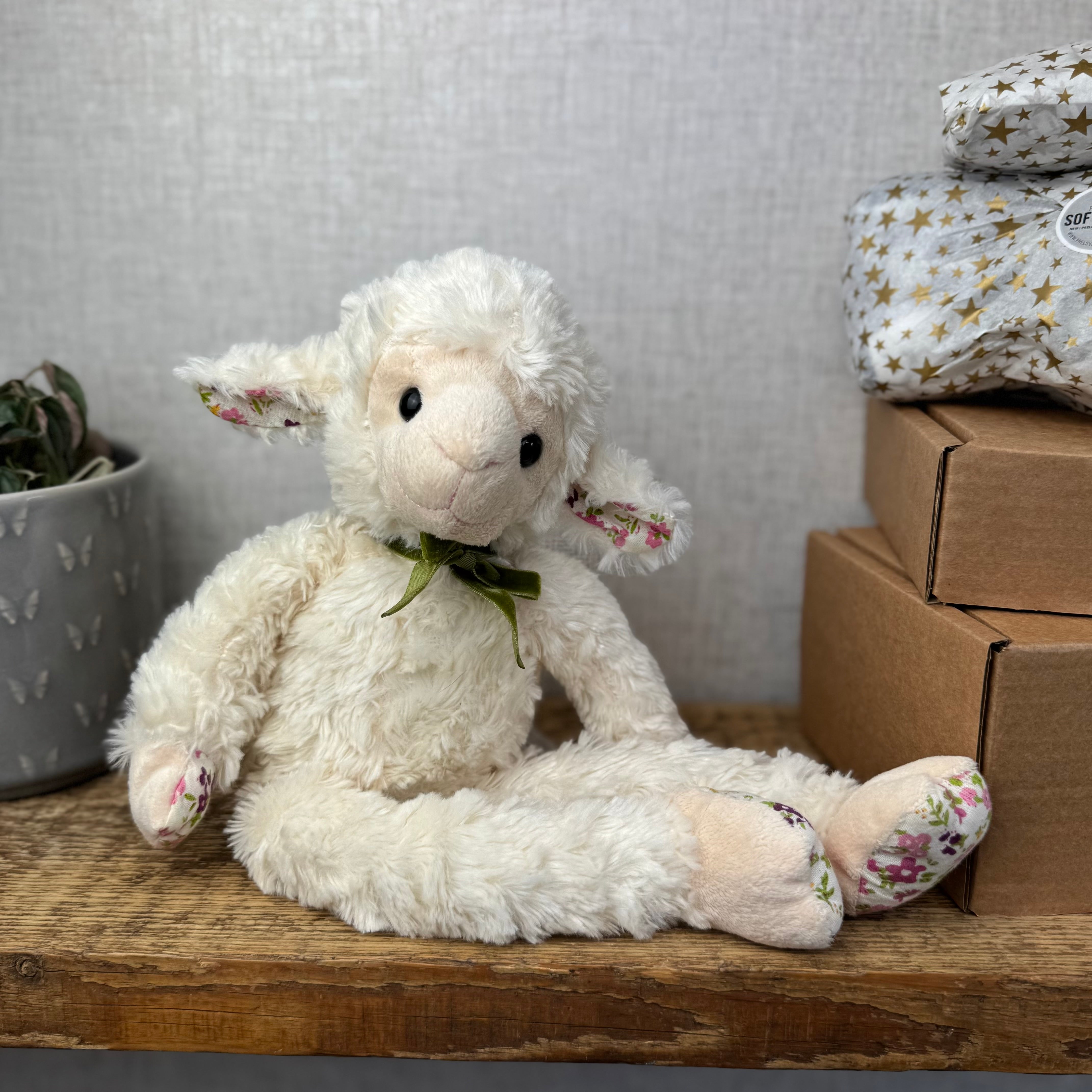Secret Santa - Lamb Sheep Hottie (Warm Up Teddy) – Preloved Soft Toys