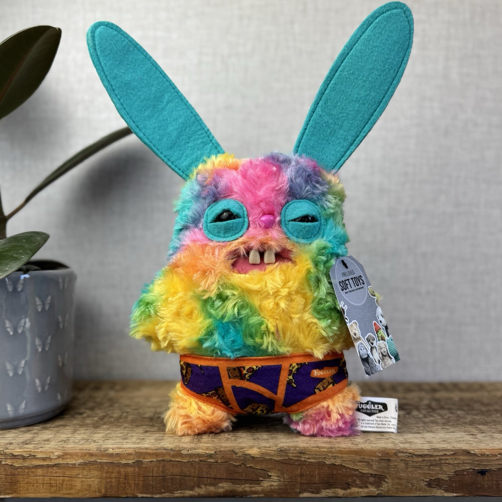 Fuggler Budgie Fuggler Snuggler Rabid Rabbit Rainbow Pizza Pants Cute ...
